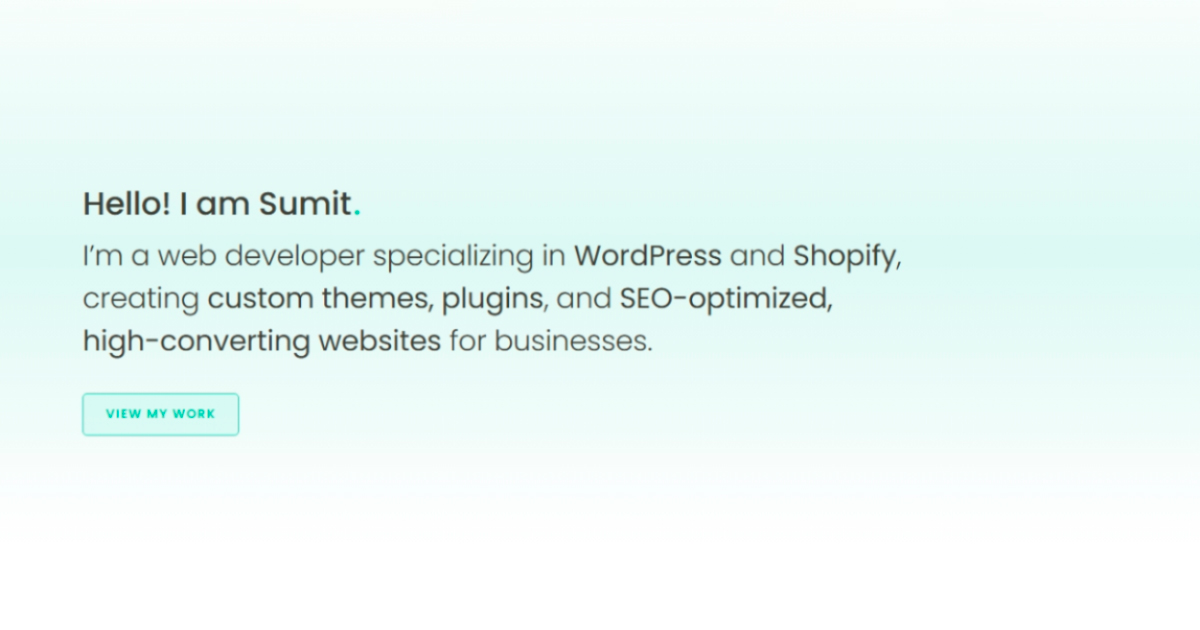 Sumit Malakar - WordPress Developer in Nepal | Web Developer